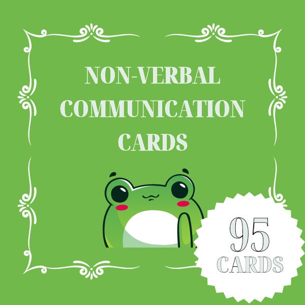 Non-verbal Communication Cards (frog Edition) - Communication Assistive ...