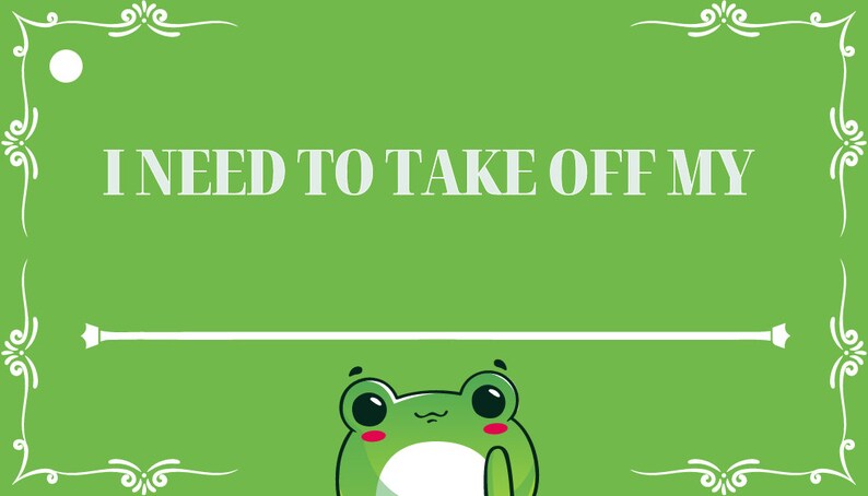 Non-verbal Communication Cards frog Edition Communication Assistive ...