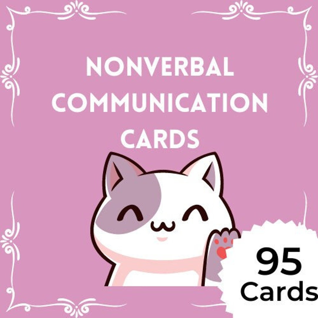 Non-verbal Communication Cards (cat Edition) - Communication Assistive ...