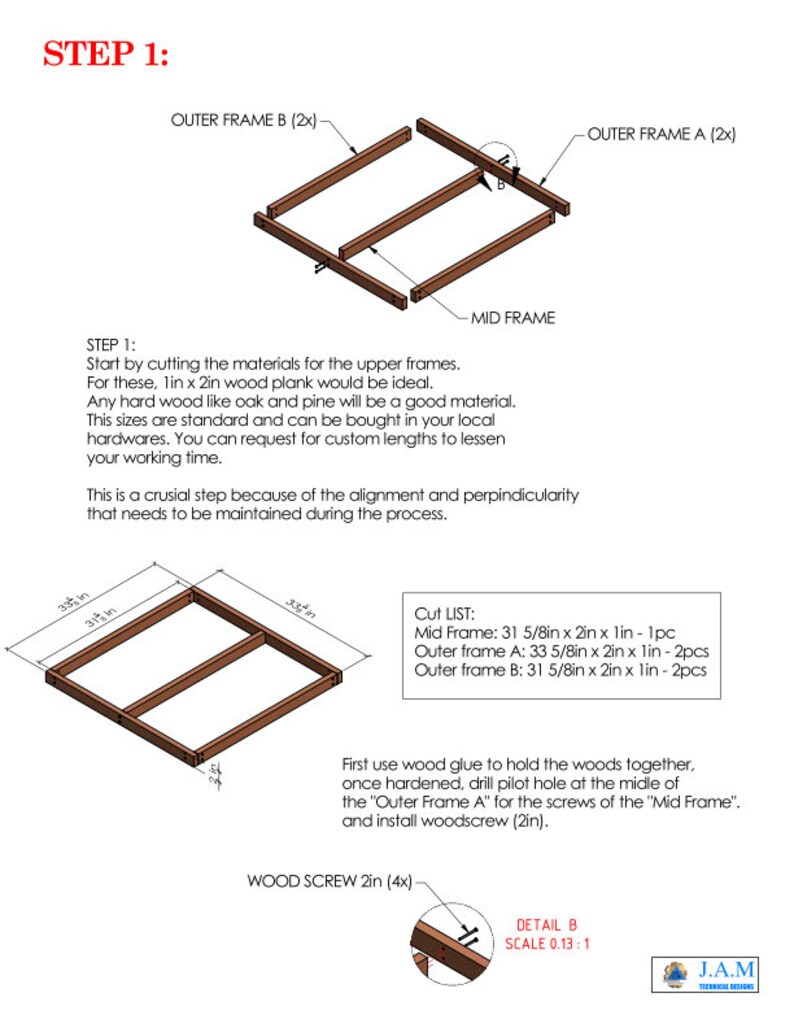 DIY Pallet Table Design Blueprint for Beginners -PDF - Etsy