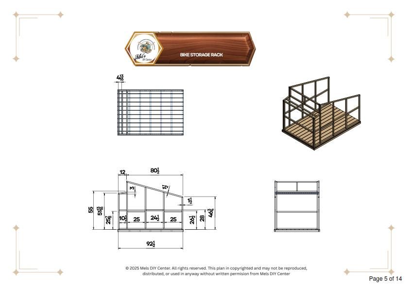 DIY Bike Storage Plan - Etsy