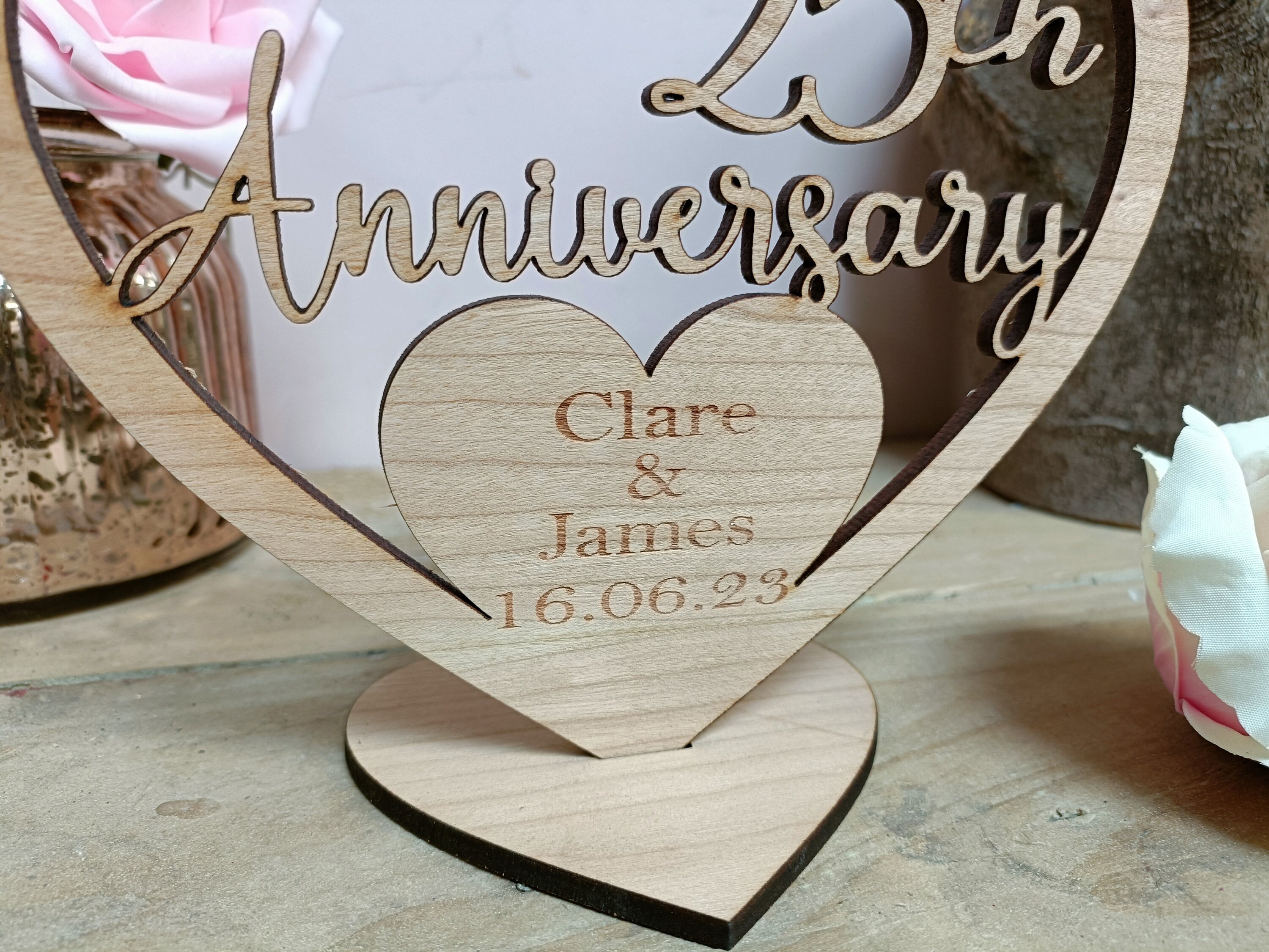 Anniversary Gift Set Design-heart Anniversary Gift-heart Shape - Etsy