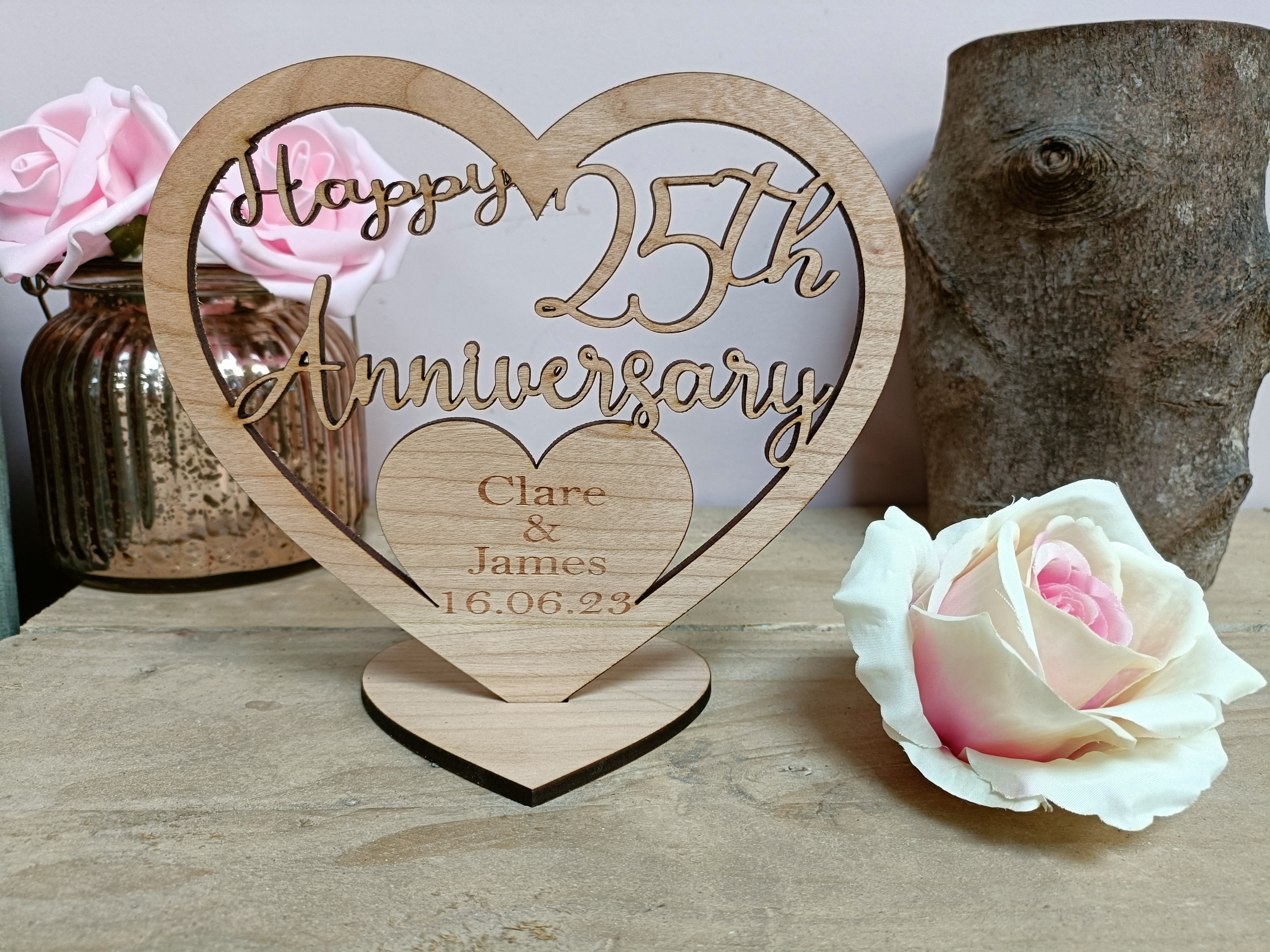 Anniversary Gift Set Design-heart Anniversary Gift-heart Shape - Etsy