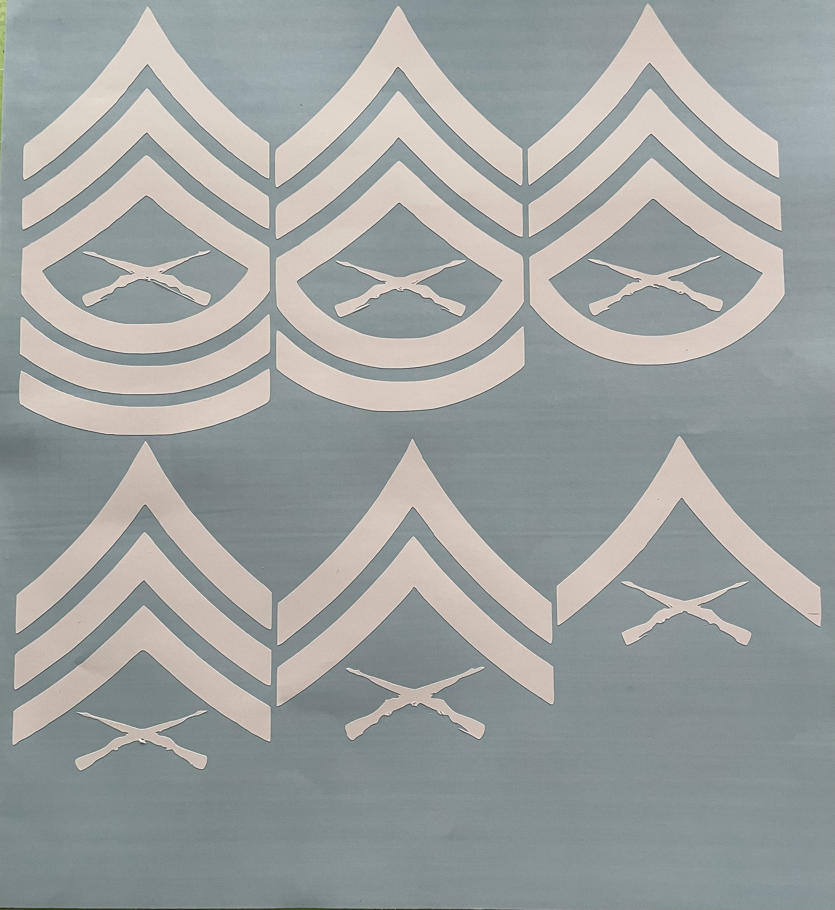 USMC Rank Vinyl Decal - Etsy