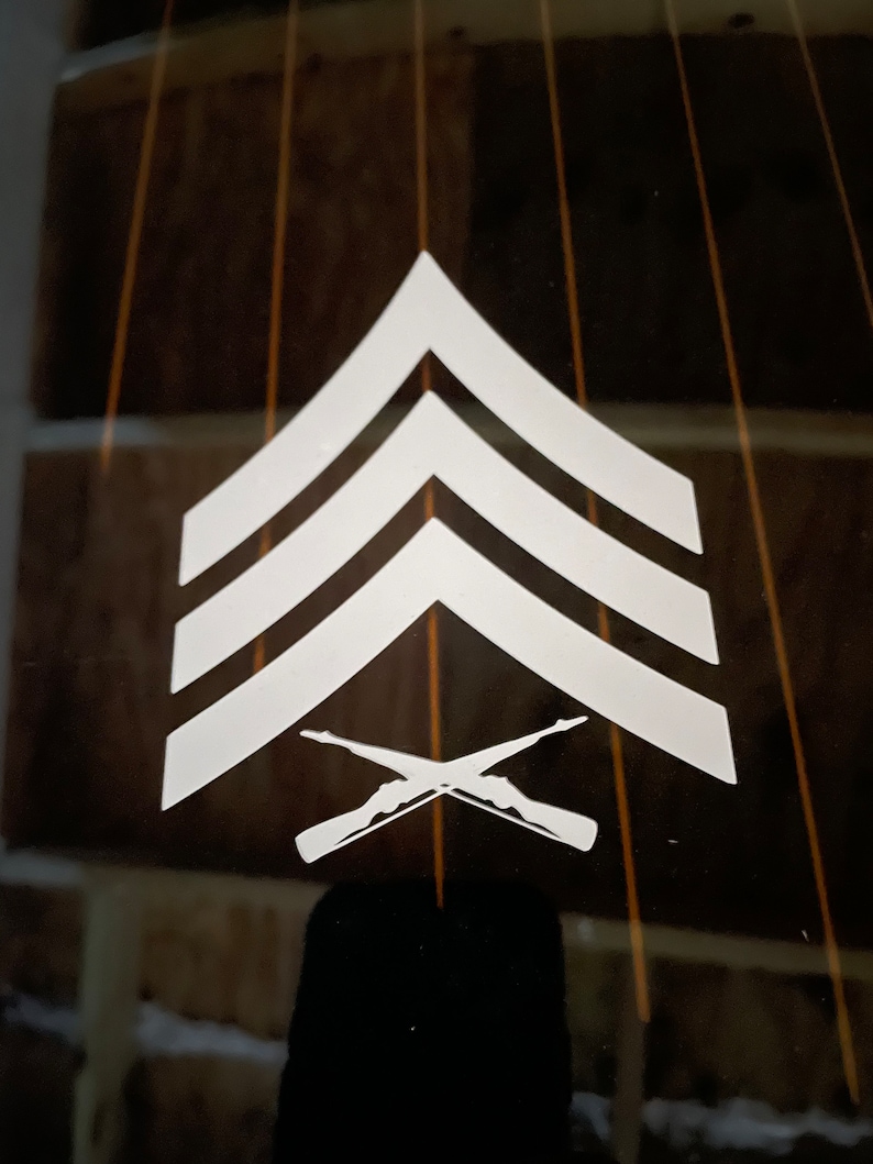 USMC Rank Vinyl Decal - Etsy