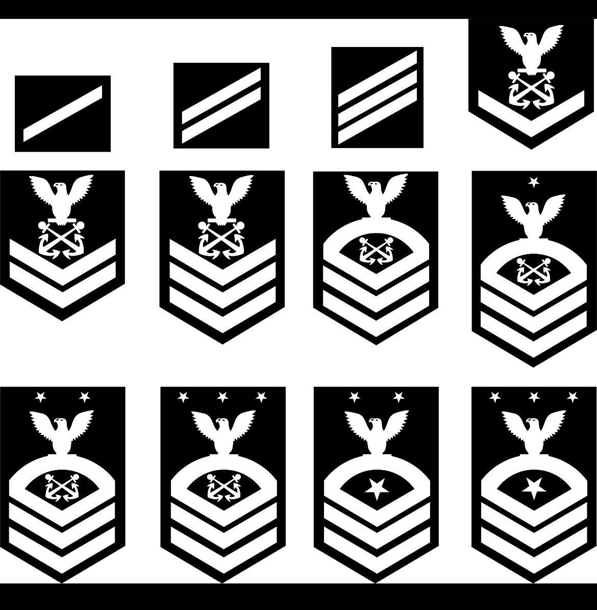 Military Insignia Decal Any Branch Any Rank - Etsy