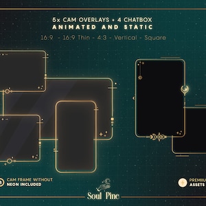 Deep Green Astral Gold Stream Package: Animated Twitch Overlay (digital Download) - Etsy Canada