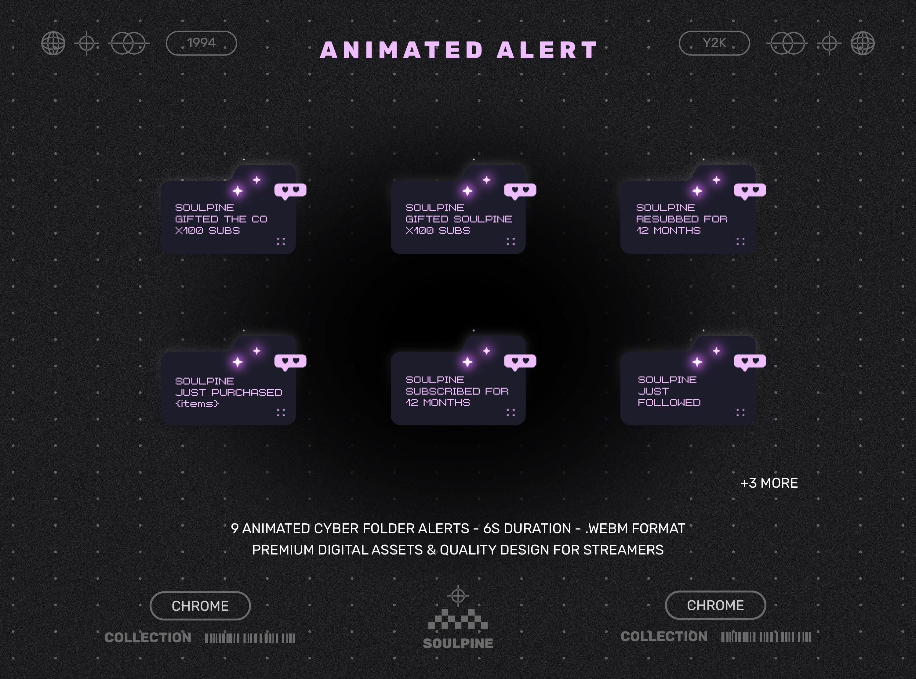 Cyber Folder Twitch Alerts: Y2K Stream Alerts | Retro Desktop Cybercore ...