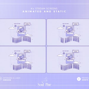 90'S Purple Pixel Stream Package for Twitch, Youtube, 90s 2000 Retro Vibe - Etsy
