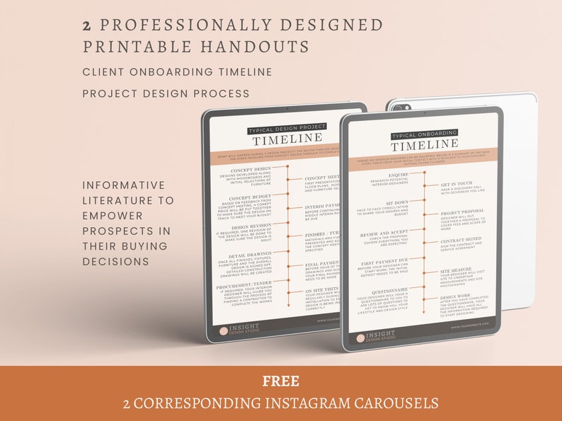 Interior Design Client Timeline | Typical Client Journey | Onboarding ...