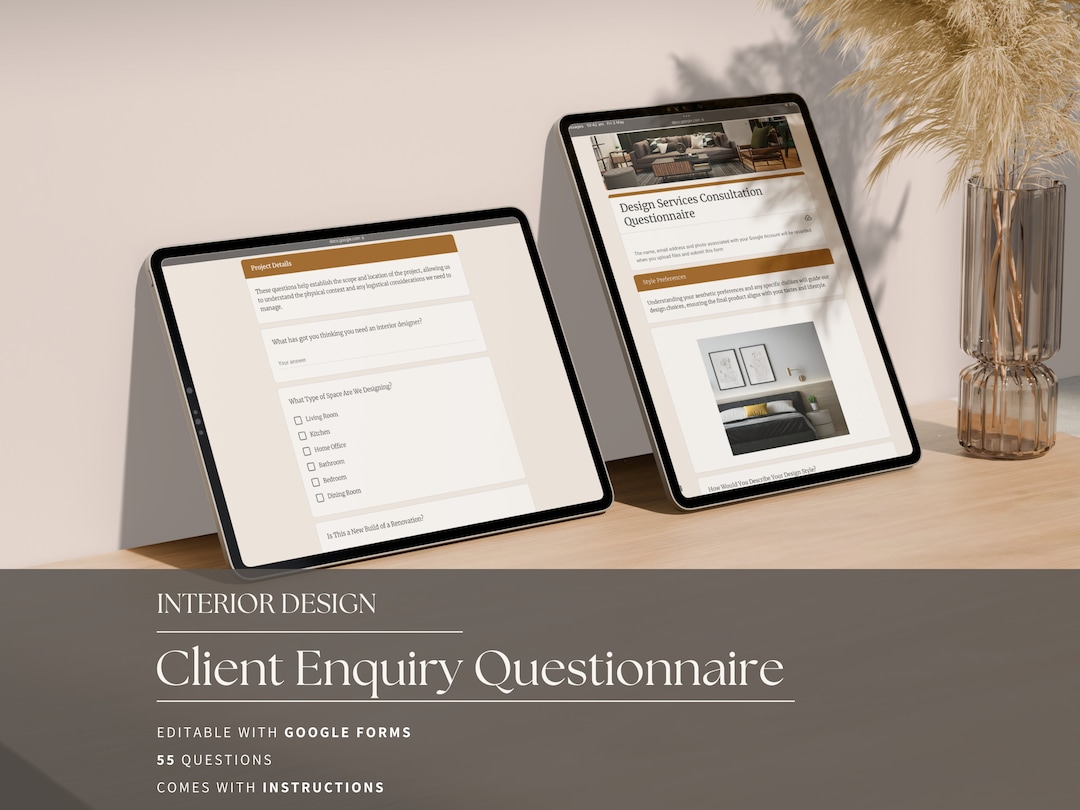 Interior Design Onboarding Client Consultation Questionnaire Google ...