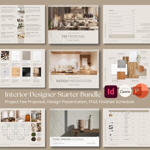 Interior Design Business Template Starter Bundle Fee Proposal, FFE ...