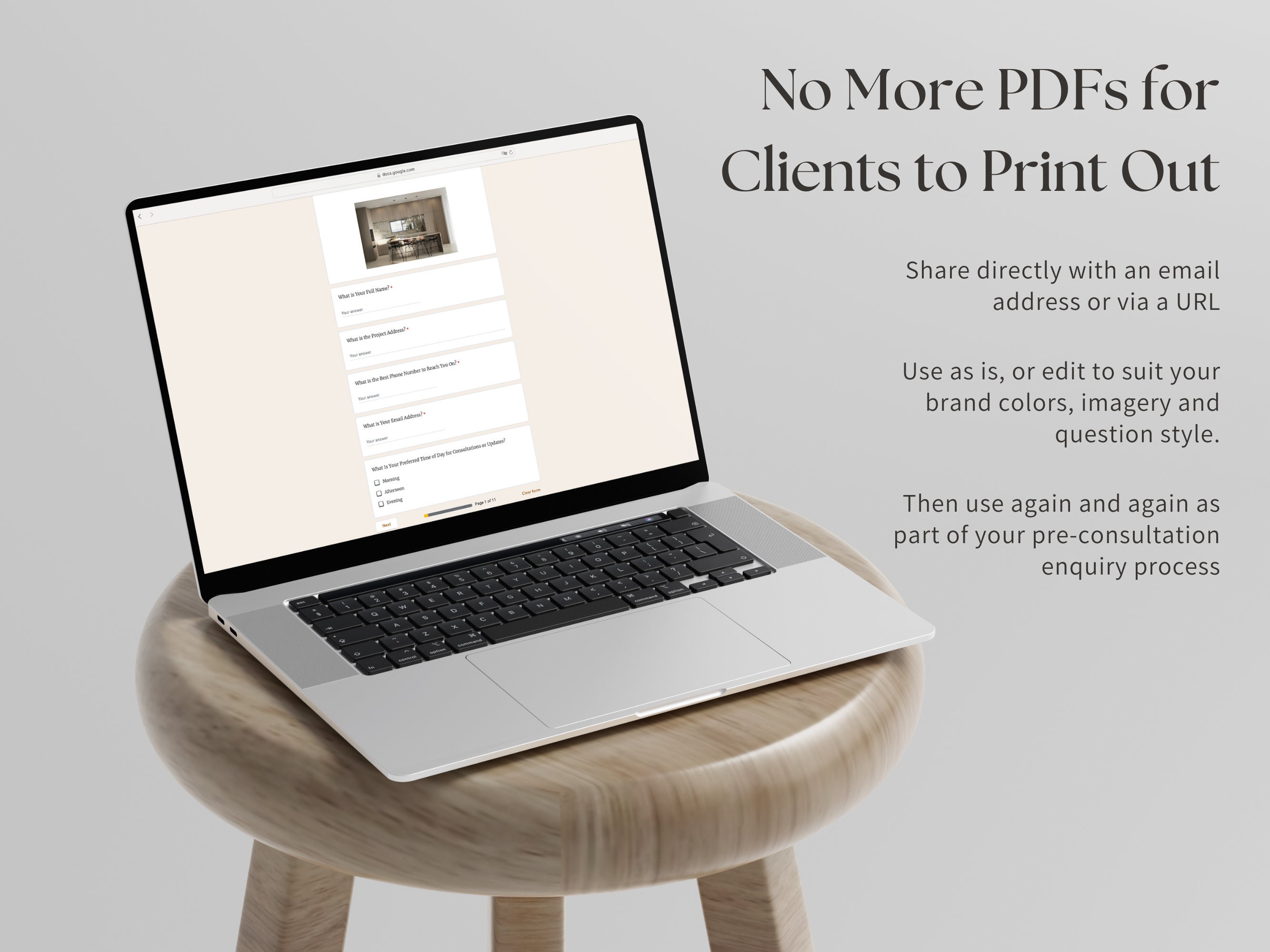 Interior Design Onboarding Client Consultation Questionnaire Google ...