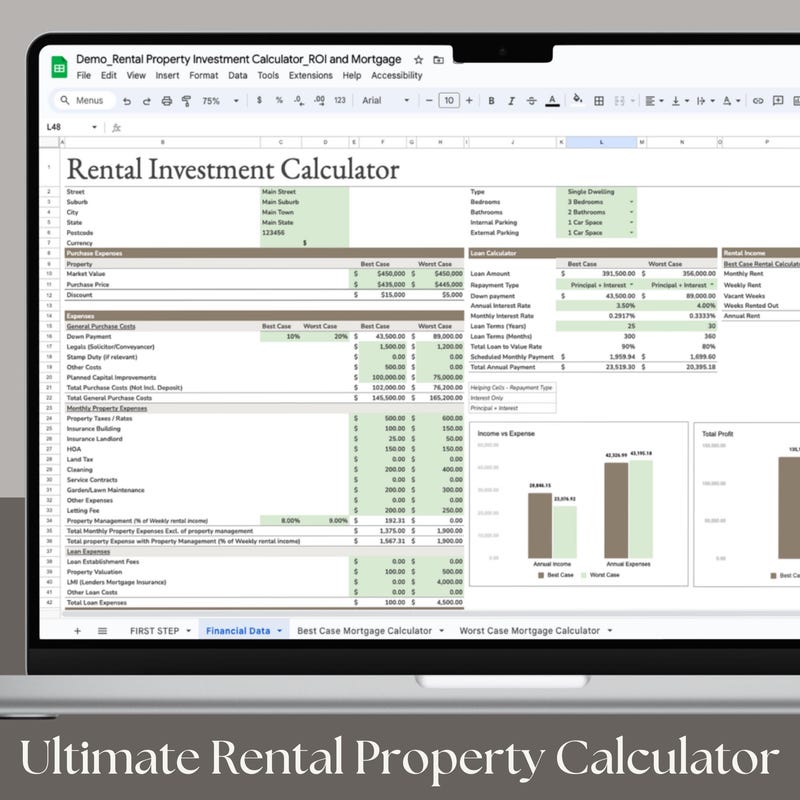 Property Purchase Excel - Etsy