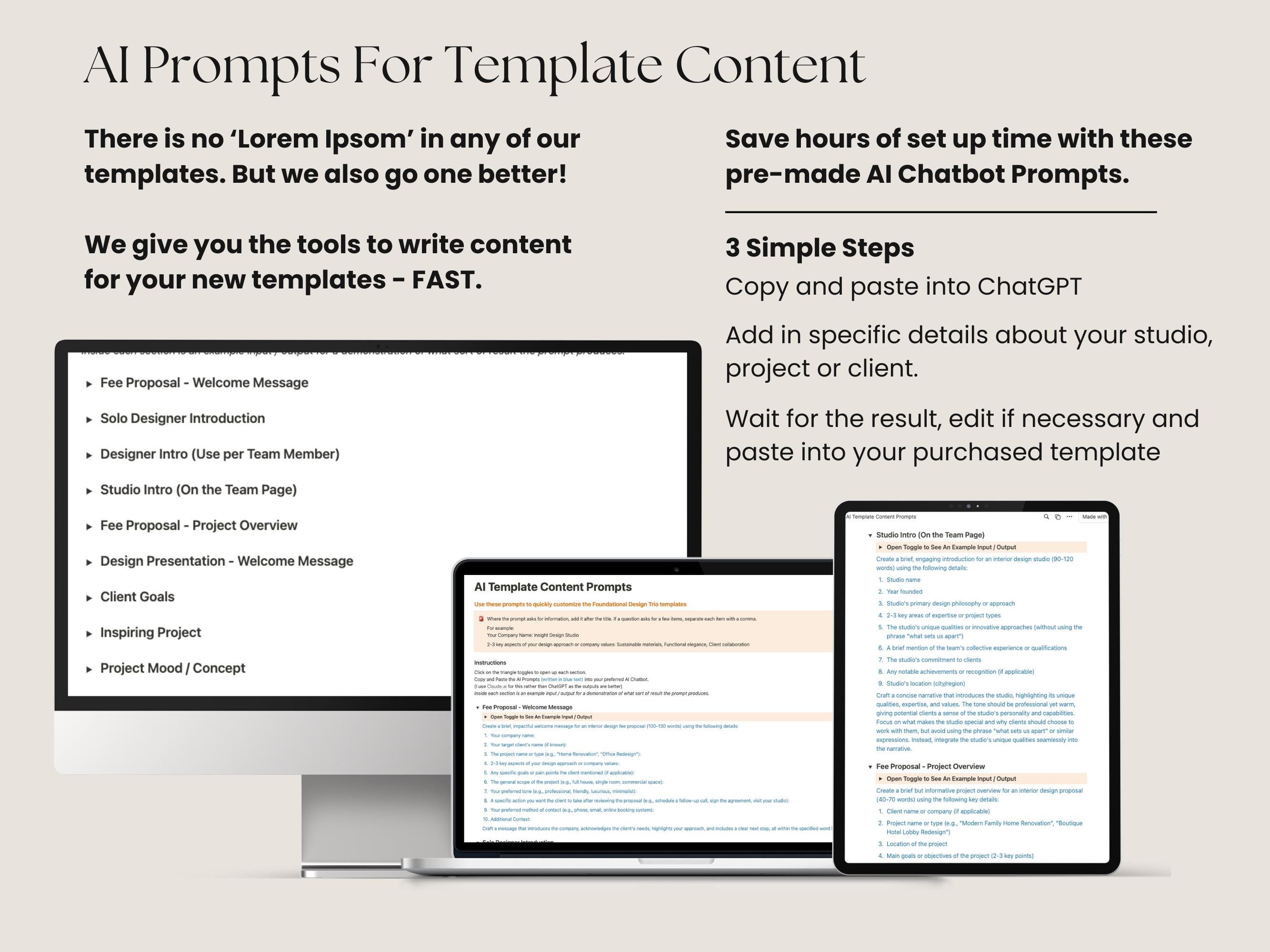 Interior Design Fee Proposal Template Canva Powerpoint Adobe Indesign ...
