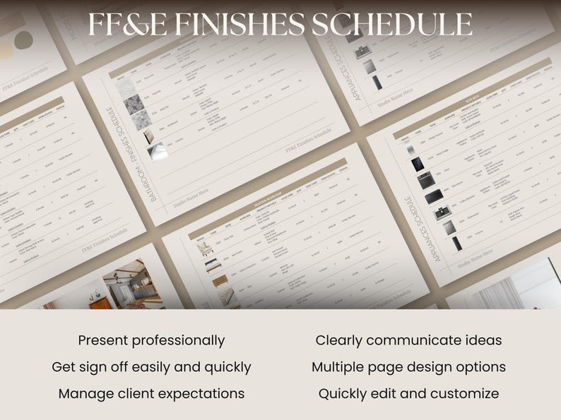 Interior Design Foundational Design Trio Fee Proposal, FFE Finishes ...