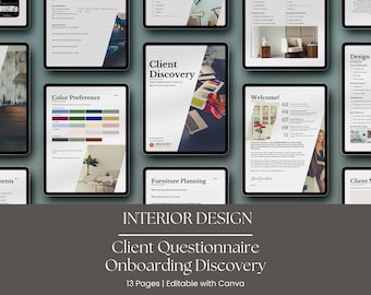 Interior Design Client Questionnaire - Canva Discovery Form ...