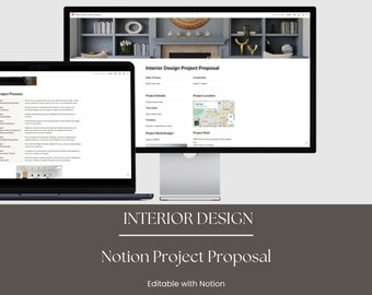 Interior Design Notion Template, Digital Design Project Planner, Room ...