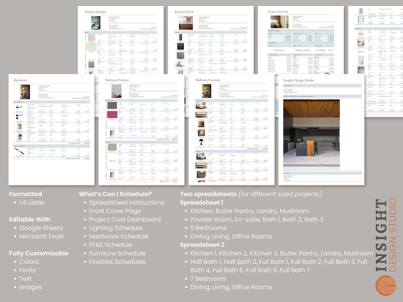 Interior Design FFE Finishes Schedule Product Specification, Furniture ...