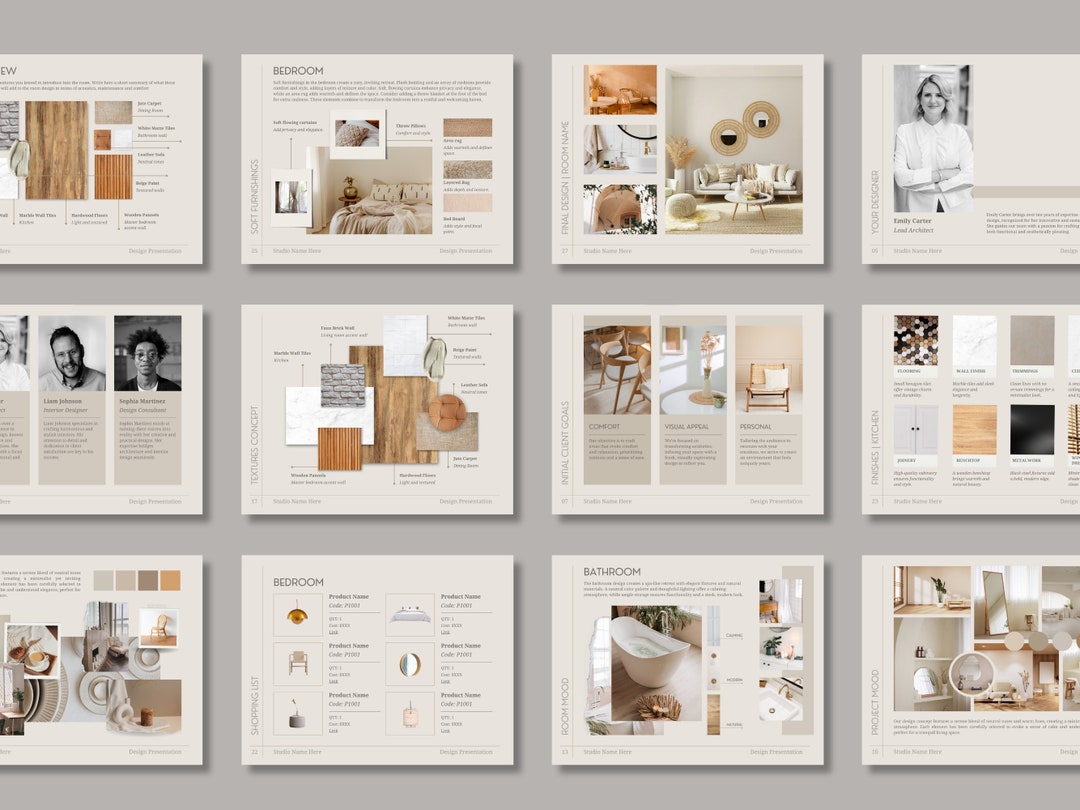 Design Presentation for Interior Designers - Moodboards,shopping Lists ...