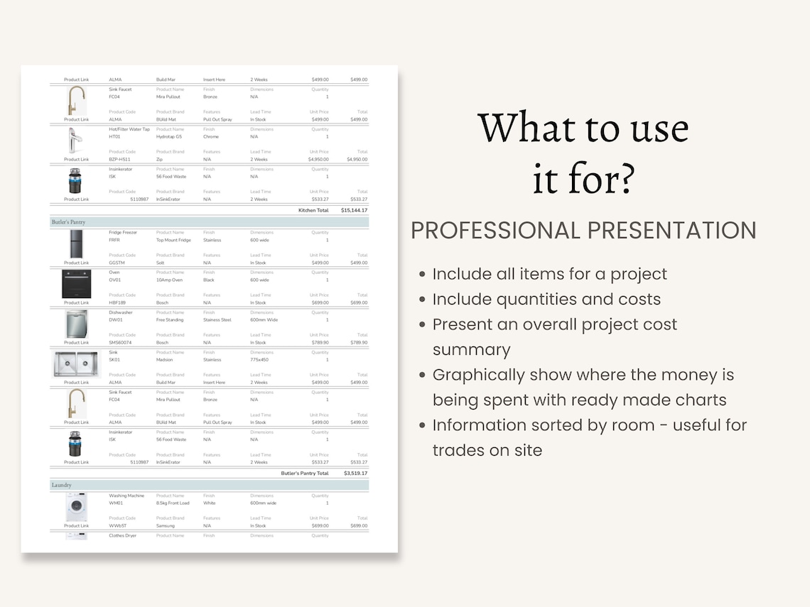 Interior Design FFE Finishes Schedule Product Specification, Furniture ...