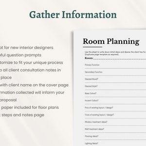Interior Design Consultation Notebook | Onboarding and Design ...