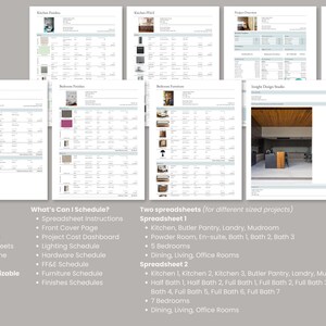 Interior Design Google Sheets Excel Product Specification Template ...