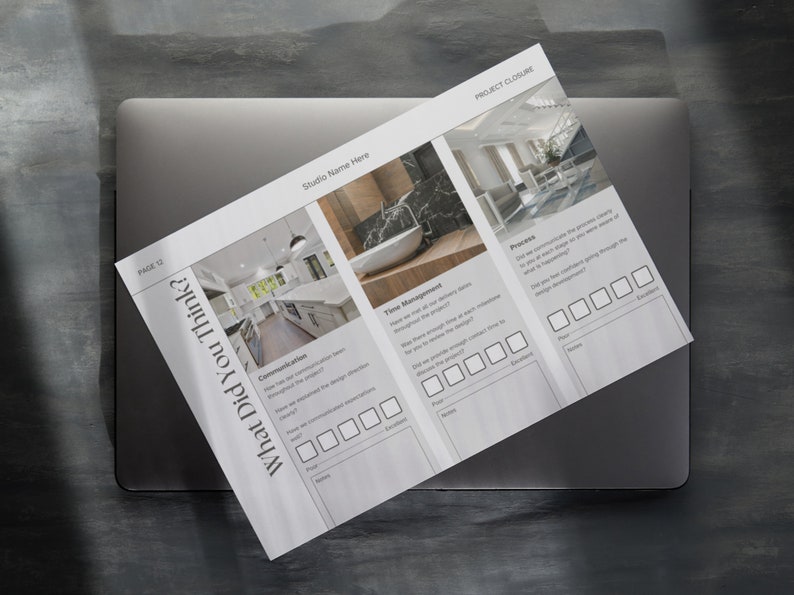 Interior Design Project Closure Packet Template | Client Goodbye | E ...