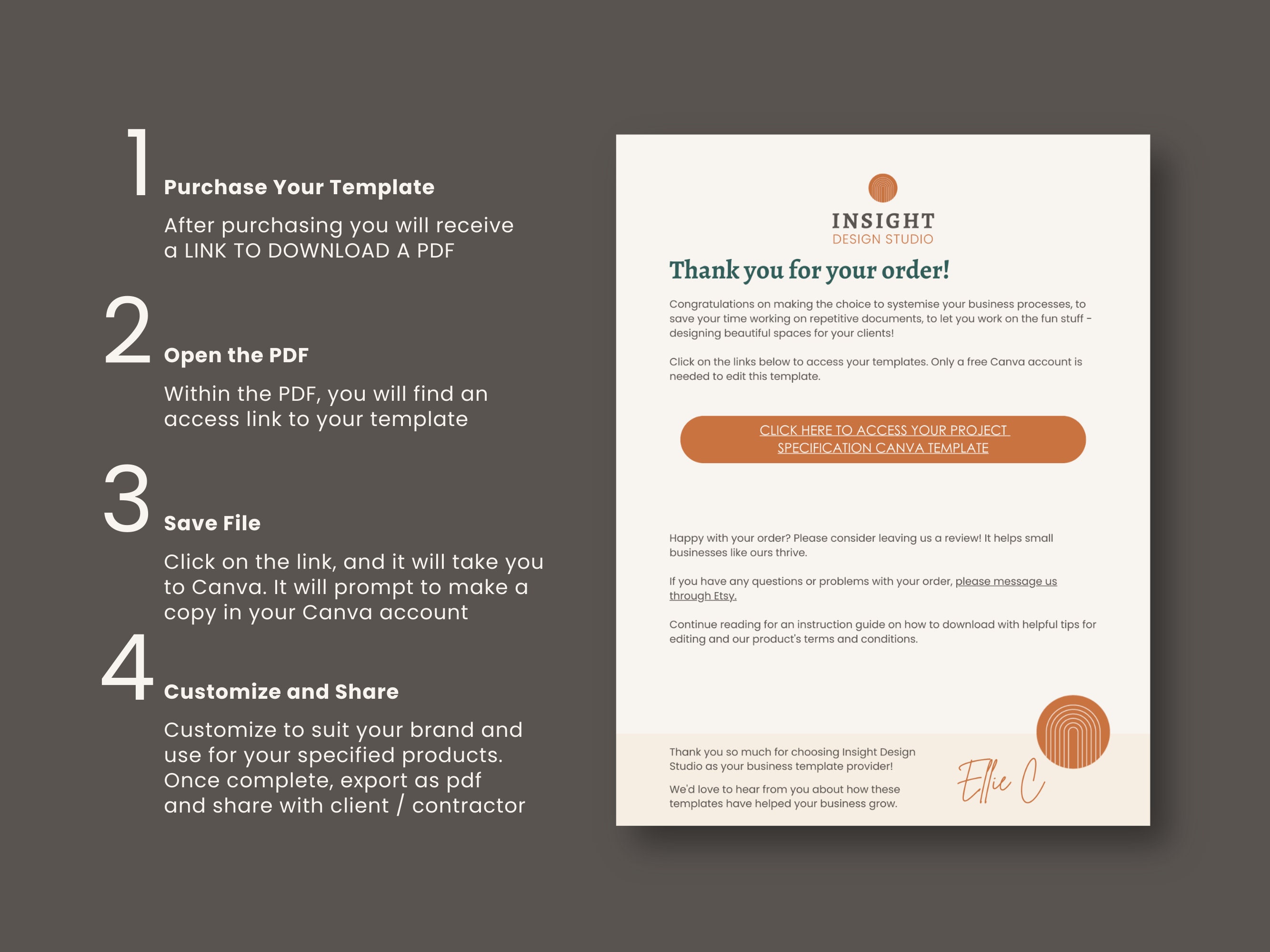 Interior Design Product Specification Canva Template, Furniture ...