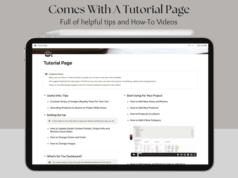 Interior Design Studio Client Project Management Tracker With FF&E ...