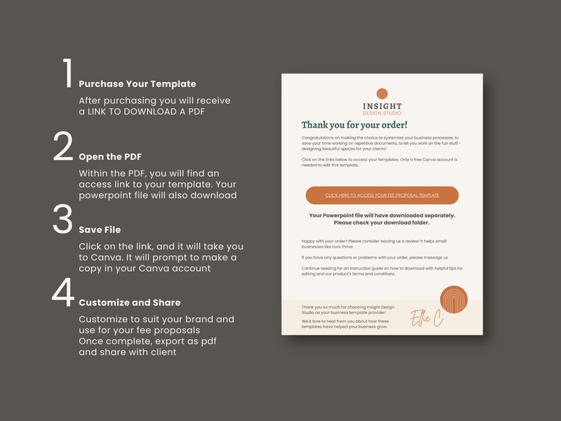 Interior Design Fee Proposal Template the Alden Canva Powerpoint ...