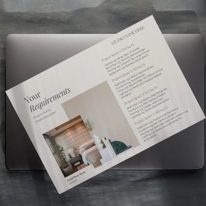 Interior Design Template - Project Proposal Canva - Professional Design Brief - Portfolio ...