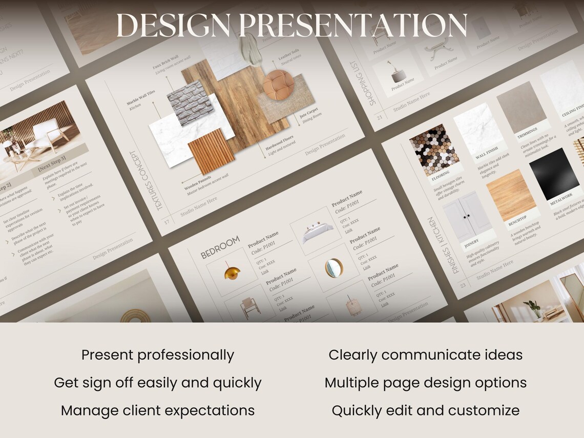 Interior Design Foundational Design Trio Fee Proposal, FFE Finishes ...