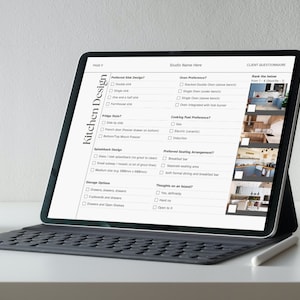 Interior Design Client Questionnaire Discovery Form Canva Onboarding ...