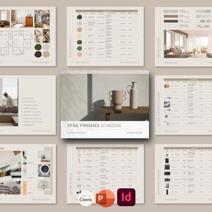FFE Finishes Schedule and Design Presentation Template Bundle for ...