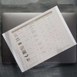 FFE Finishes Schedule for Interior Designers, Moodboard, Specification ...