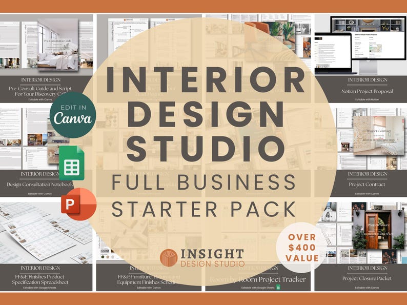 120+ Pages - Interior Design - Full Business Starter Pack - Bundle - 12 ...