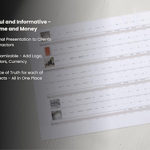 Interior Design Automatic Product Specification Schedule With Budget ...