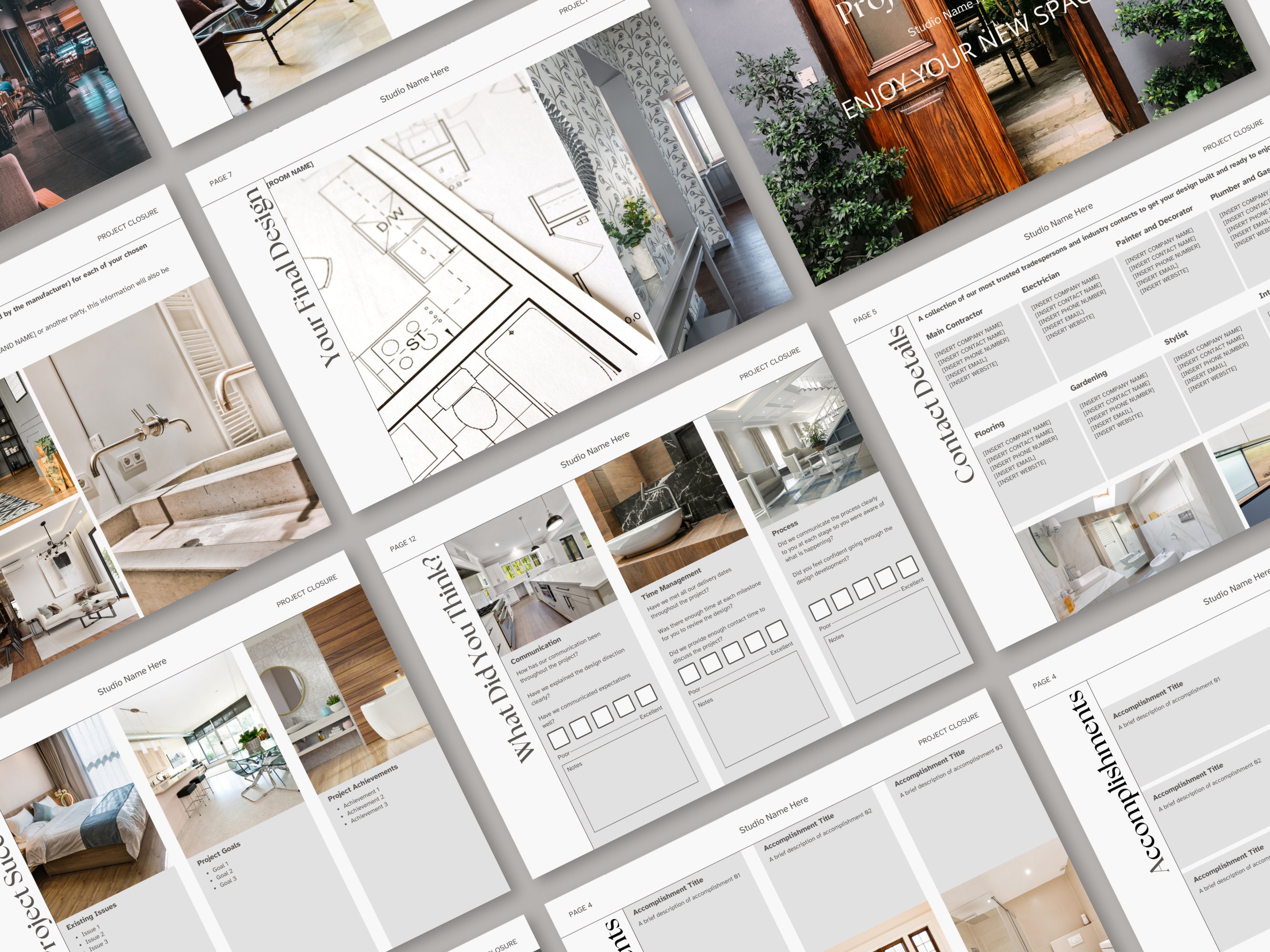 Interior Design Project Closure Packet Template | Client Goodbye | E ...