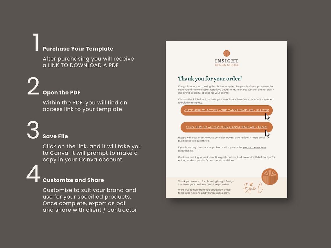 Interior Design Project Closure Packet Template | Client Goodbye | E ...