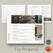 Interior Design Fee Proposal Template - Canva Powerpoint Adobe Indesign ...