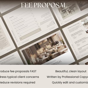 Interior Design Foundational Design Trio Fee Proposal, FFE Finishes ...