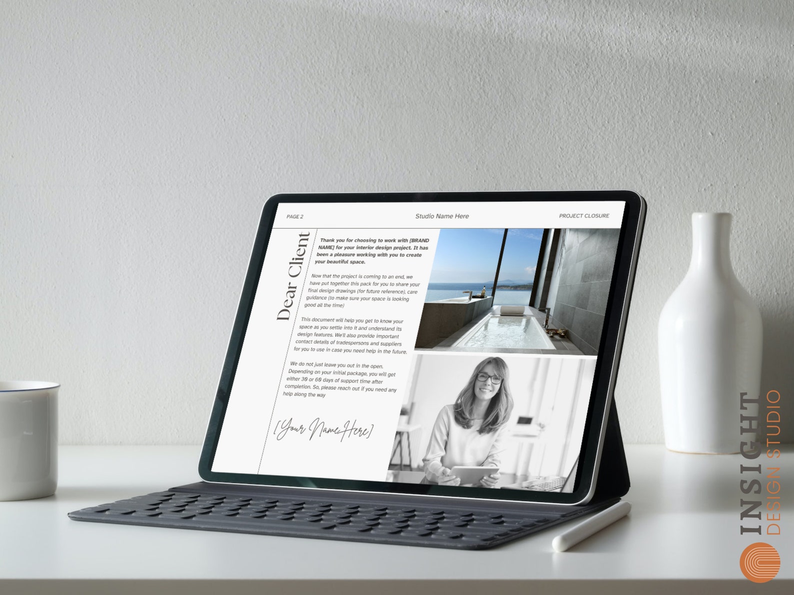 Interior Design Project Closure Packet Template | Client Goodbye | E ...