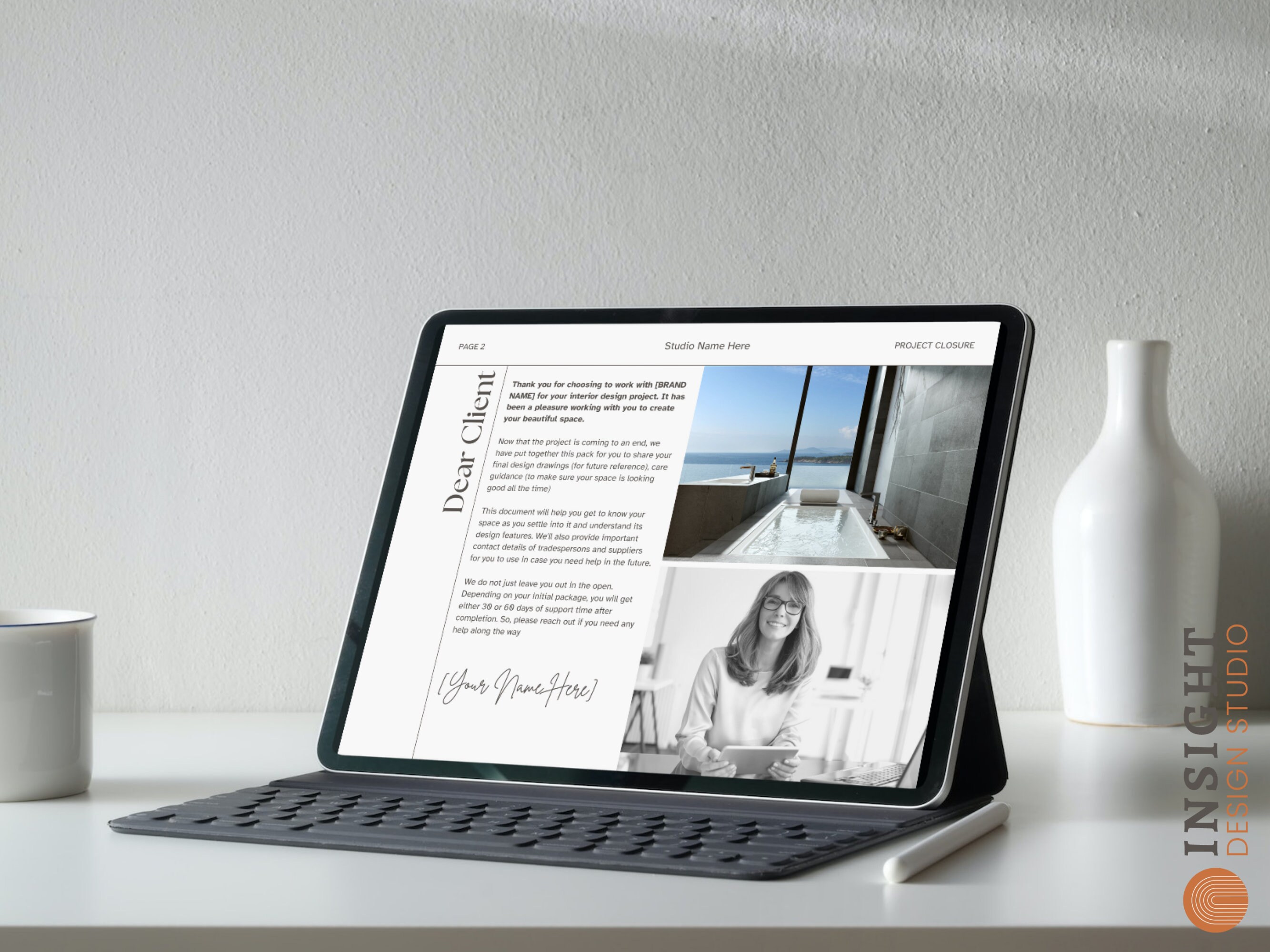 Interior Design Project Closure Packet Template | Client Goodbye | E ...