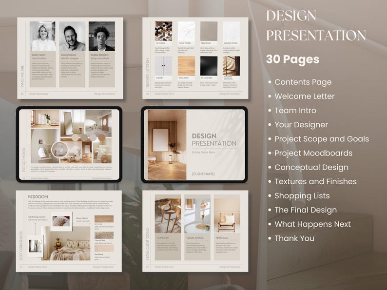 Interior Design Foundational Design Trio Fee Proposal, FFE Finishes ...