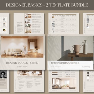 FFE Finishes Schedule and Design Presentation Template Bundle for ...
