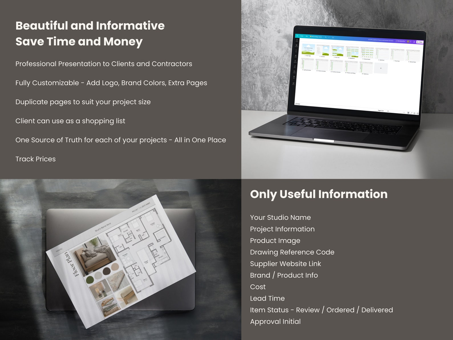 Interior Design Template FFE Finishes, Furniture, Hardware & Fixtures ...