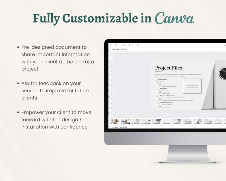 Project Closure Packet Template Client Goodbye E-design Closing Packet ...