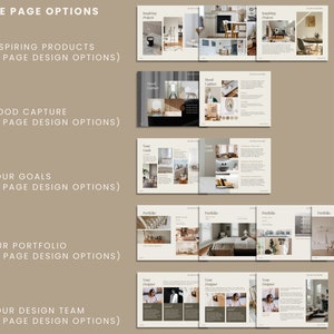 Interior Design Template - Project Proposal Canva - Professional Design Brief - Portfolio ...