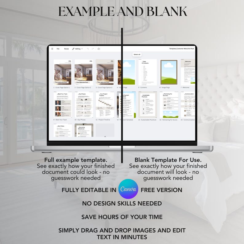 Construction Client Welcome Pack Onboarding Template for Canva, Google ...